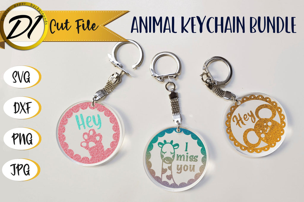 Animals SVG Keychain | Cute Quotes | Fuuny Animals SVG Design - So Fontsy