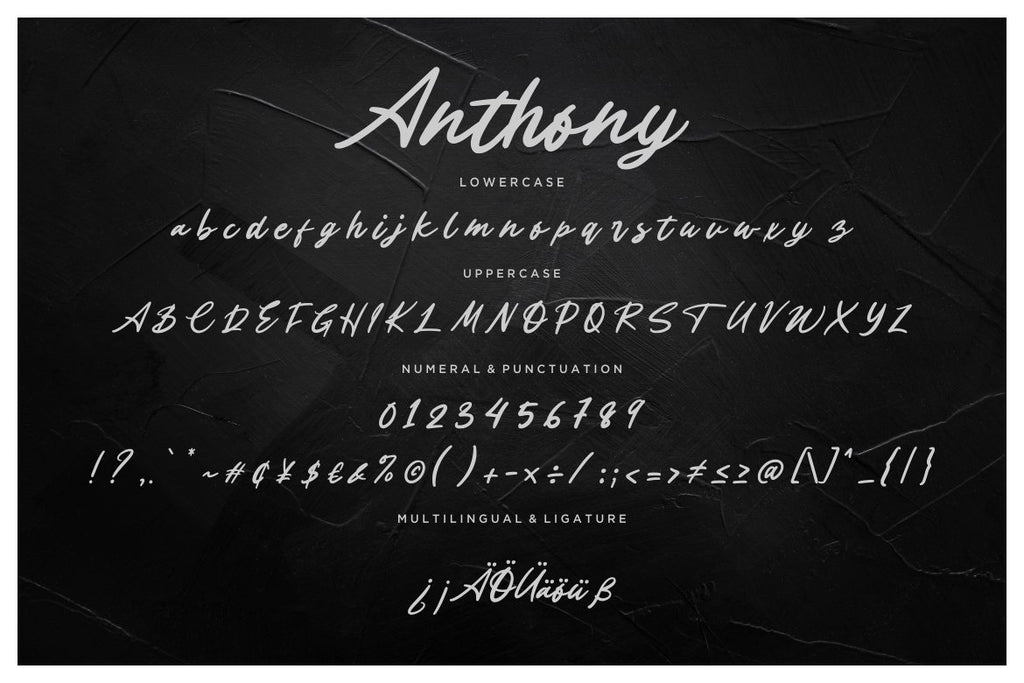 Anthony Handwritten Signature - So Fontsy
