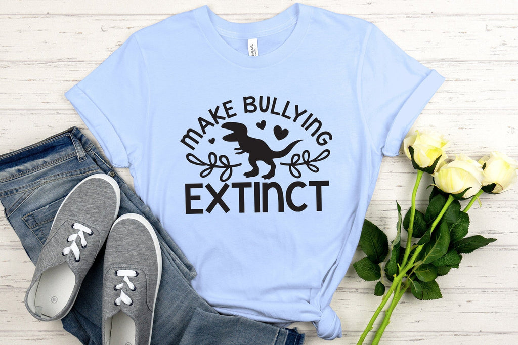 Anti Bullying SVG, Make Bullying Extinct Cut File - So Fontsy