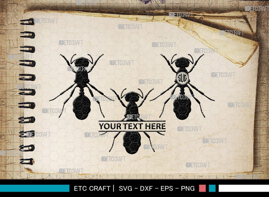 Ants Monogram, Ants Silhouette, Ants SVG, Tiny Ants Svg, Ant Svg ...