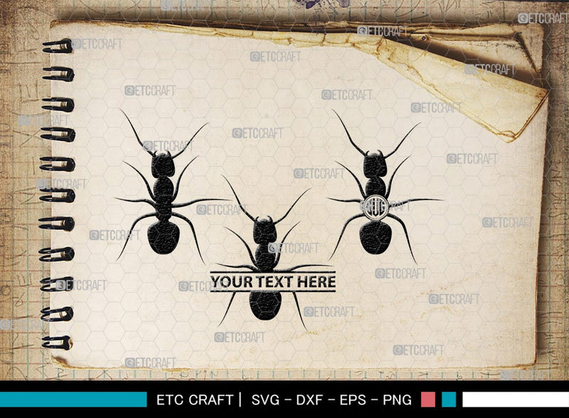 Ants Monogram, Ants Silhouette, Ants SVG, Tiny Ants Svg, Ant Svg ...