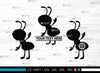 Ants Monogram, Ants Silhouette, Ants SVG, Tiny Ants Svg, Ant Svg, Insect Svg, SB00224 - So Fontsy