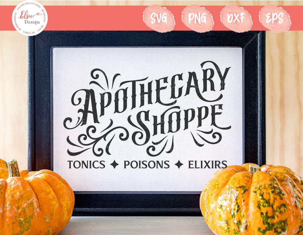 Apothecary Shoppe - SVG, PNG, DXF, EPS - So Fontsy