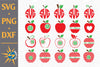 Apple Monogram SVG, PNG, DXF Digital Files Include - So Fontsy