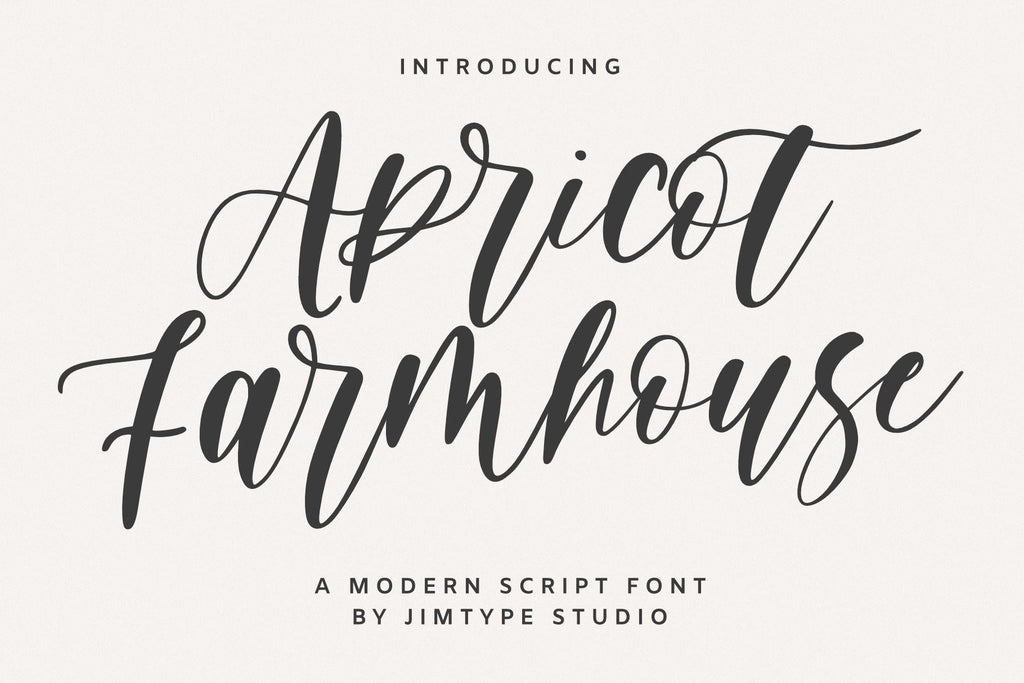 Apricot Farmhouse | Cricut Farmhouse Font - So Fontsy