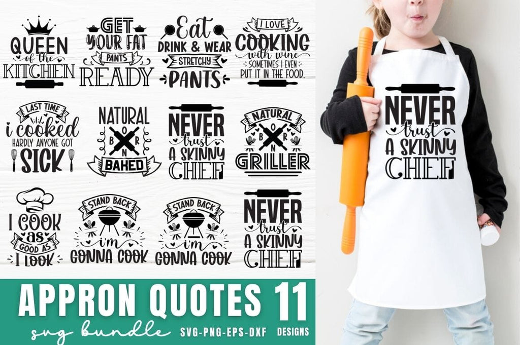 Apron Svg Bundle - So Fontsy