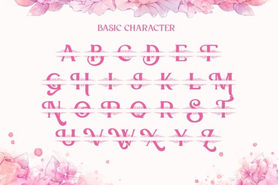 Aqueela Monogram - So Fontsy