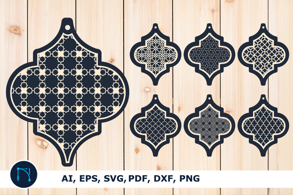 Arabesque Lantern Tile Mandala Bundle - So Fontsy