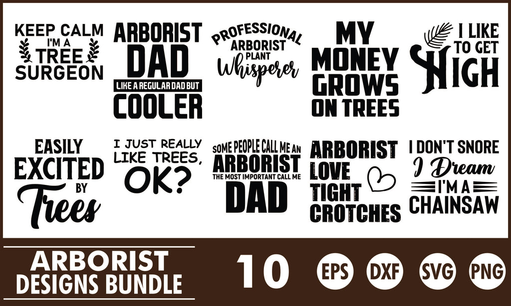 Arborist SVG Designs Bundle - So Fontsy
