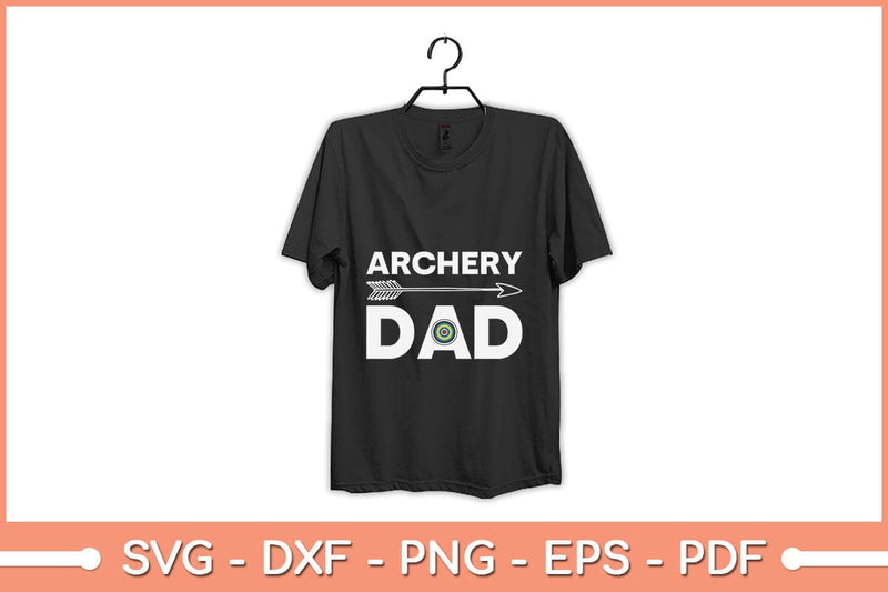 Archery Dad Arrow Target Svg Cutting File - So Fontsy