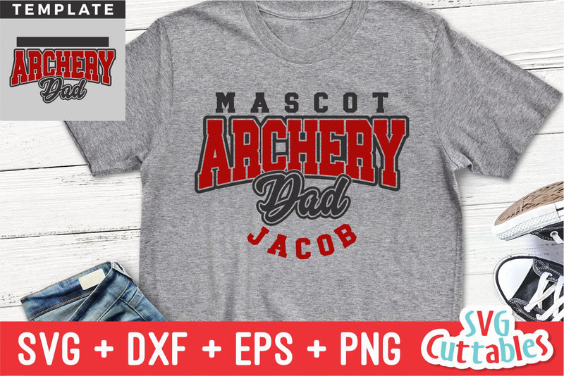 Archery svg - Archery Dad Template 003 - svg - eps - dxf - png - Silho ...