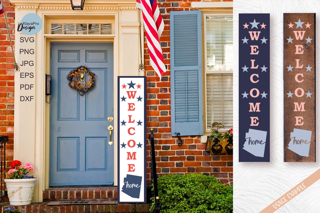 Arizona State SVG. Keychain and Door Porch sign Templates - So Fontsy