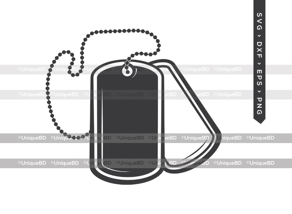 Army Dog Tag SVG Cut File | Dog Tags Army Svg | Dog Tags Svg | Military ...