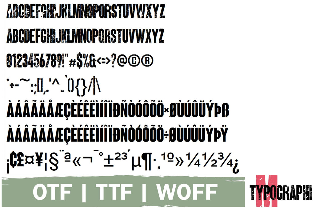 Army font | Military font - So Fontsy