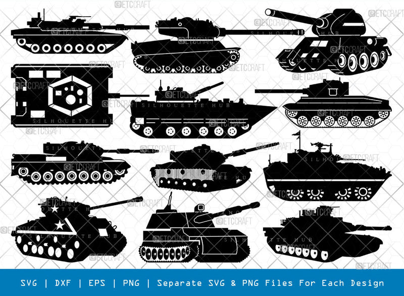 Army Tank SVG, Tank Silhouette, Soldier Tank Svg, Tank Svg, Military ...