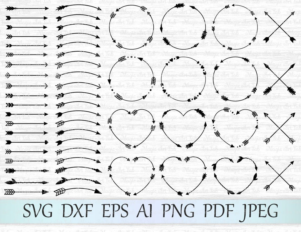 Arrow bundle cut files - So Fontsy