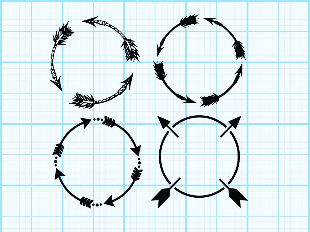 Arrow Circle Frame Svg - So Fontsy