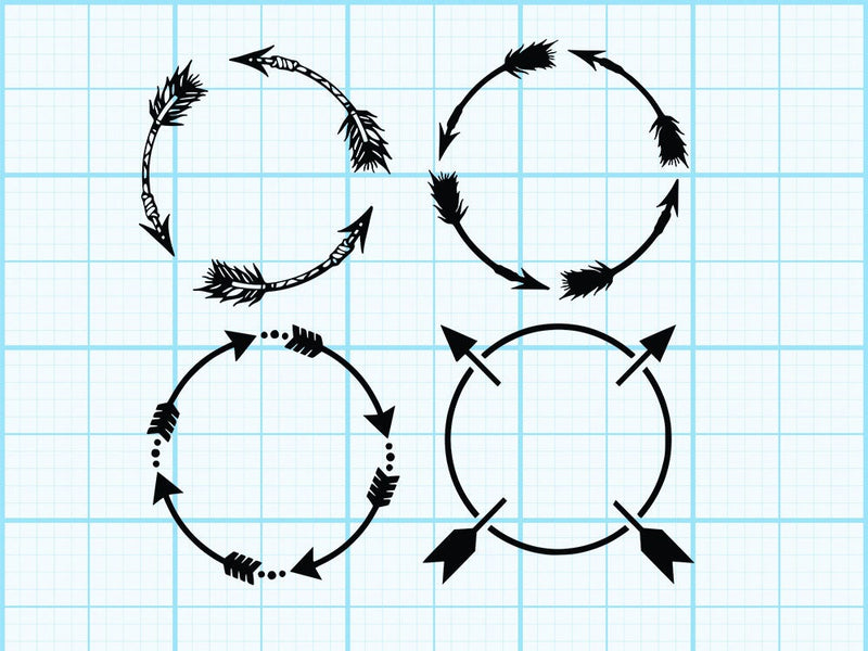 Arrow Circle Frame Svg - So Fontsy