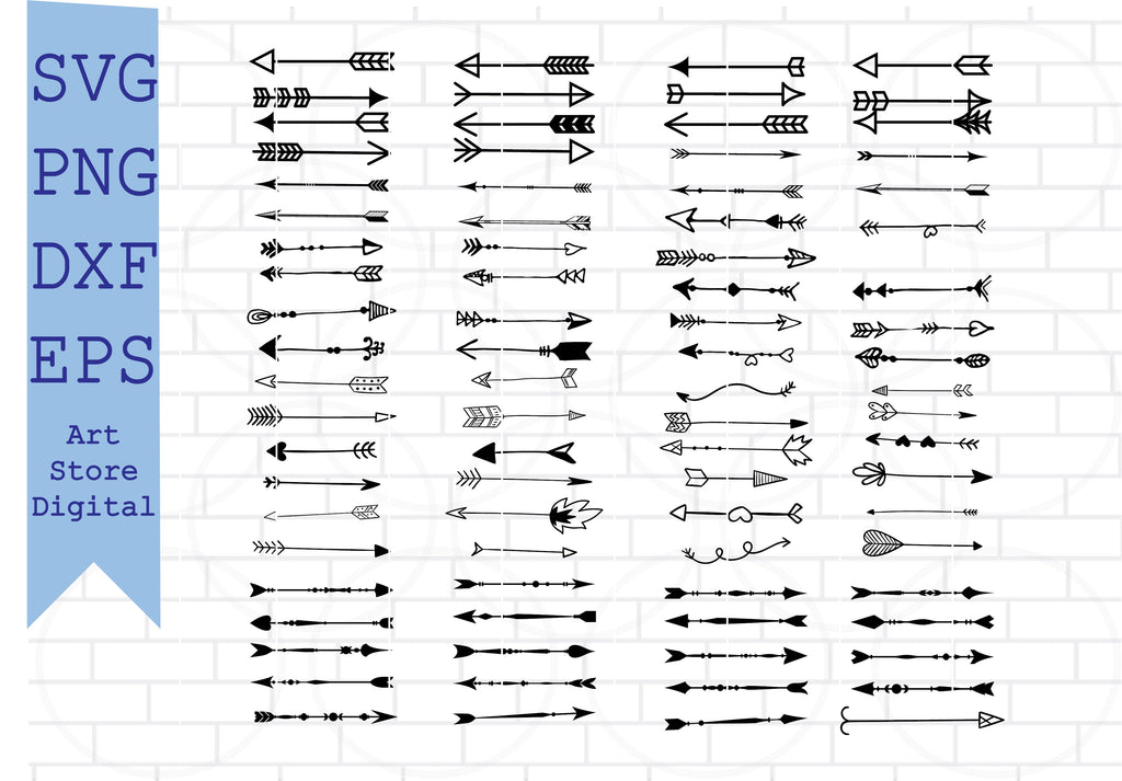 Arrow SVG Bundle, Arrow Svg Cut files for Cricut, Arrow Clipart ...