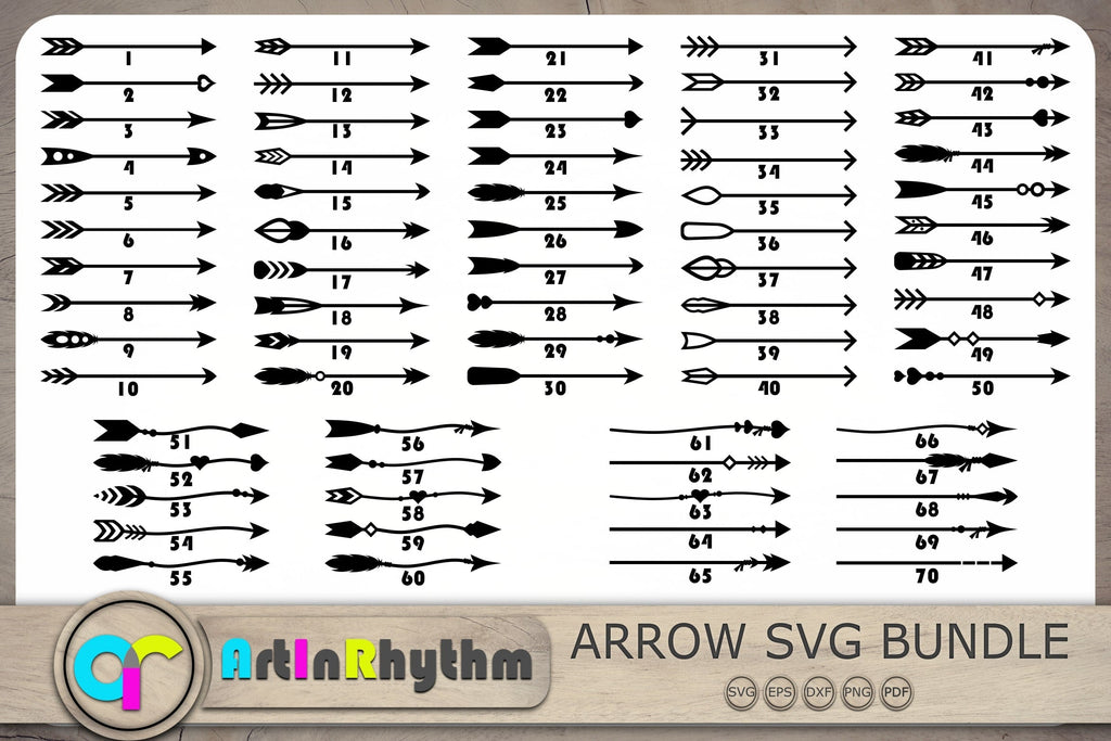 Arrow Svg Bundle, Arrows Svg, Arrow Cliparts, Arrow Svg Cut Files - So ...