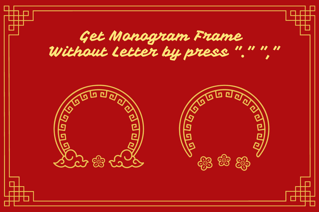 Ashito Chinese Monogram - So Fontsy