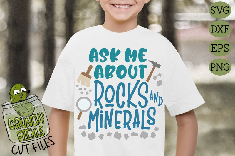 Ask Me About Rocks and Minerals SVG File - So Fontsy