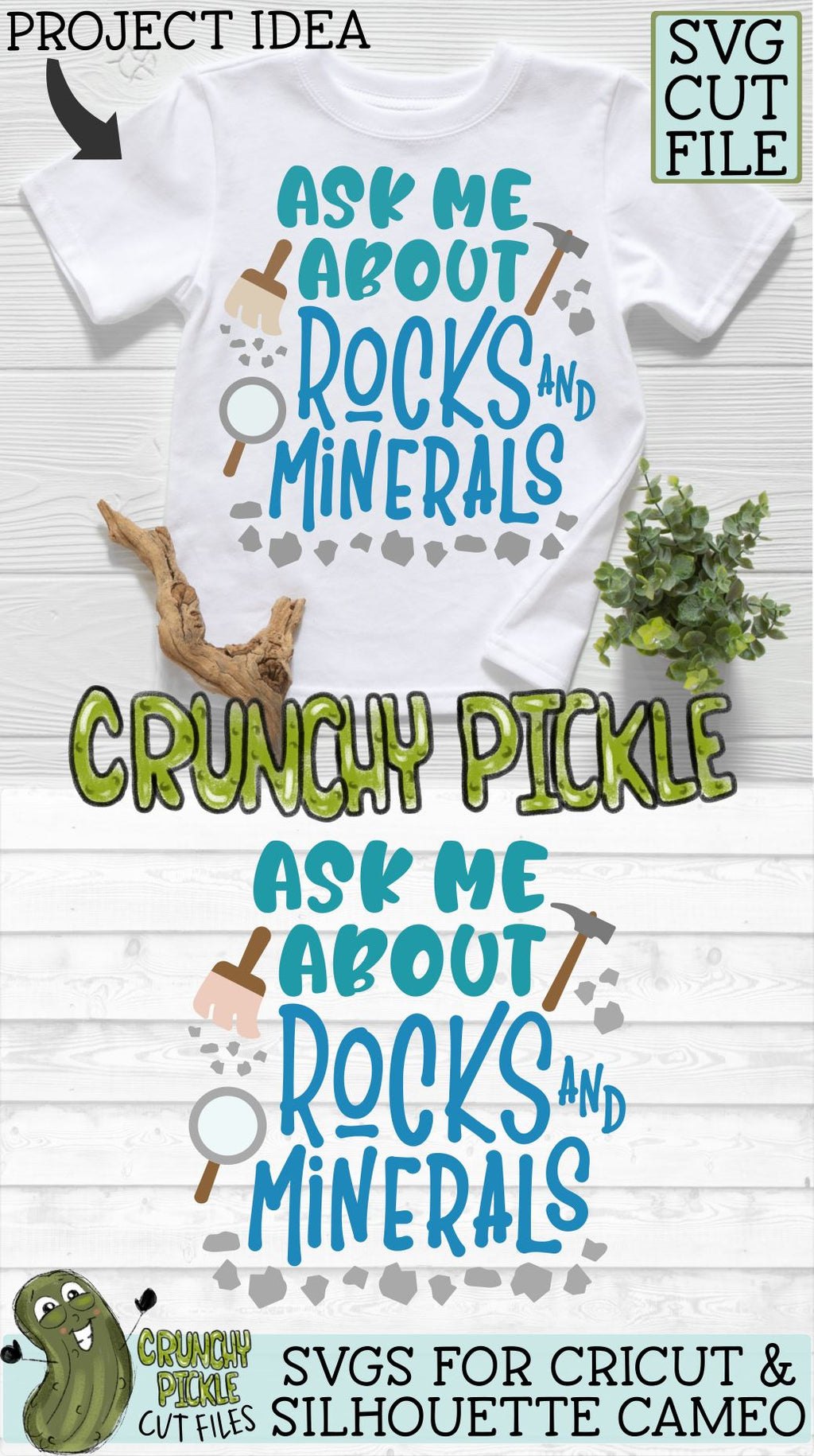 Ask Me About Rocks and Minerals SVG File - So Fontsy