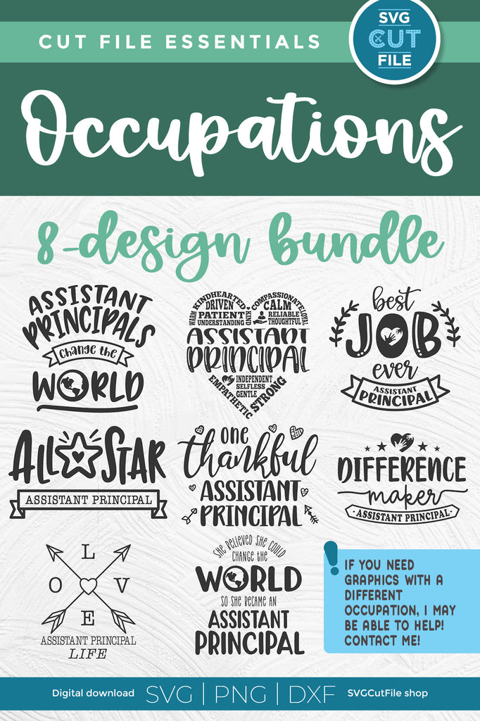 Assistant Principal svg bundle, Elementary school principal - So Fontsy