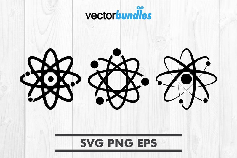 Atom science clip art svg - So Fontsy
