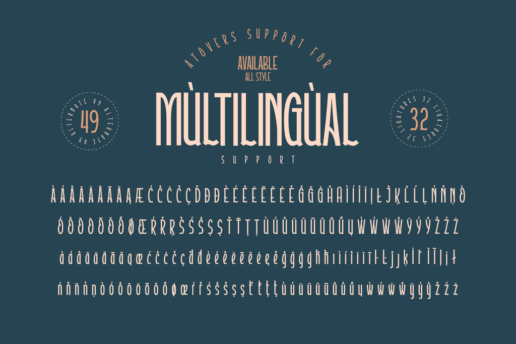 Atoverz – Retro Condensed Font - So Fontsy