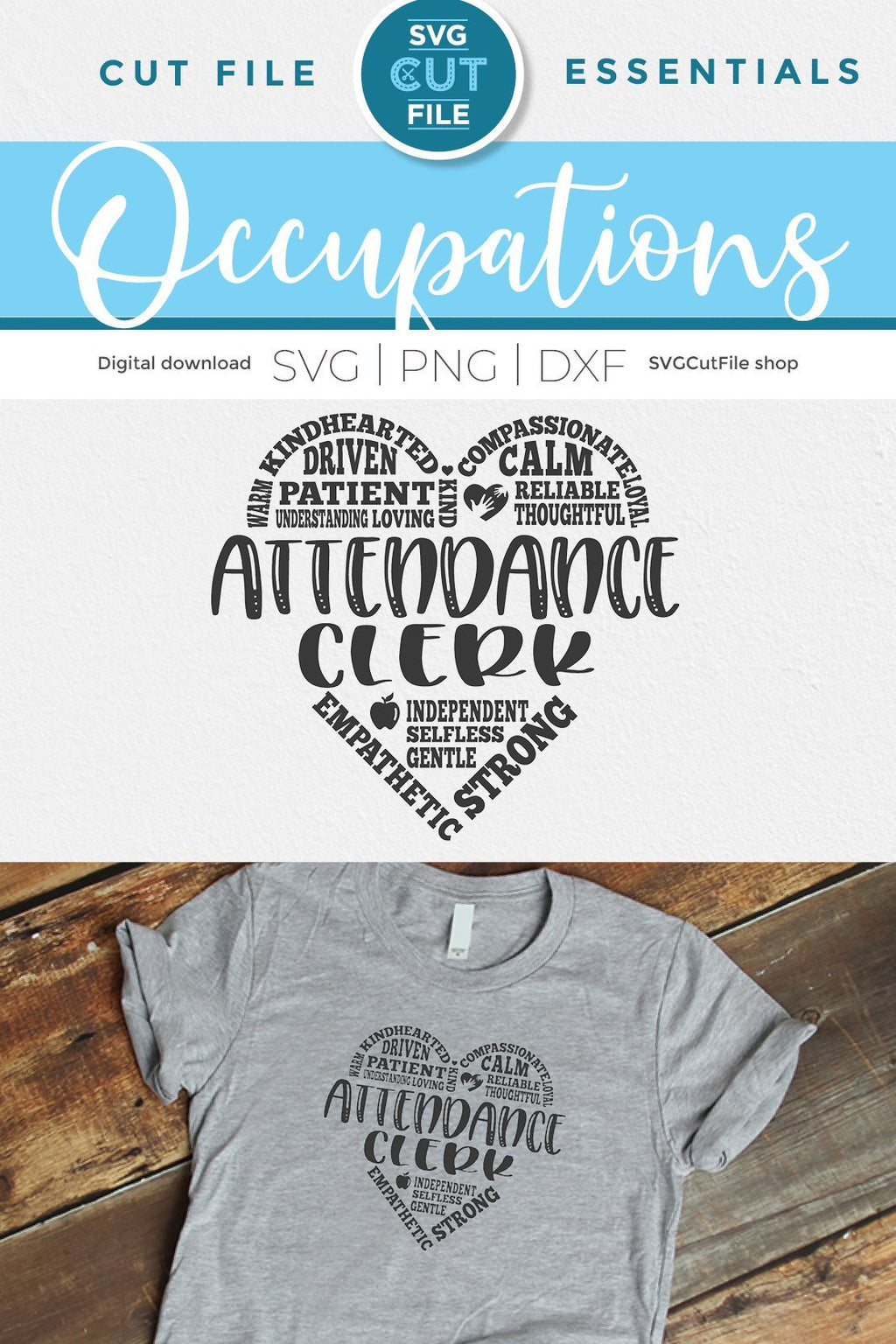 Attendance clerk svg - school attendance clerk subway art for Cricut ...