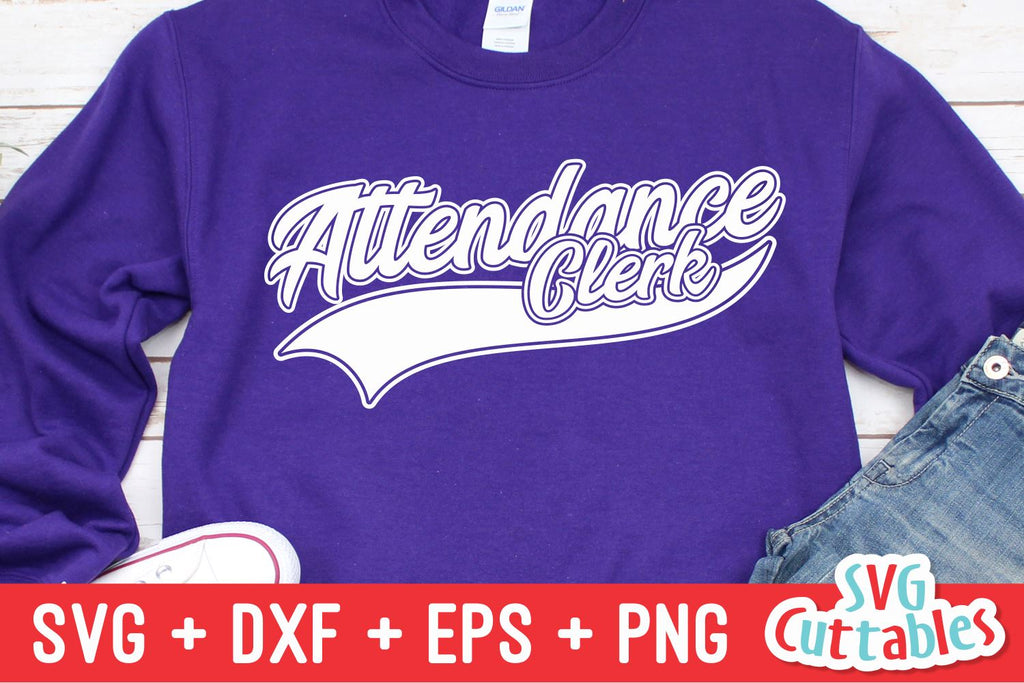 Attendance Clerk svg - Teacher svg - Occupation - Swoosh - svg - dxf ...