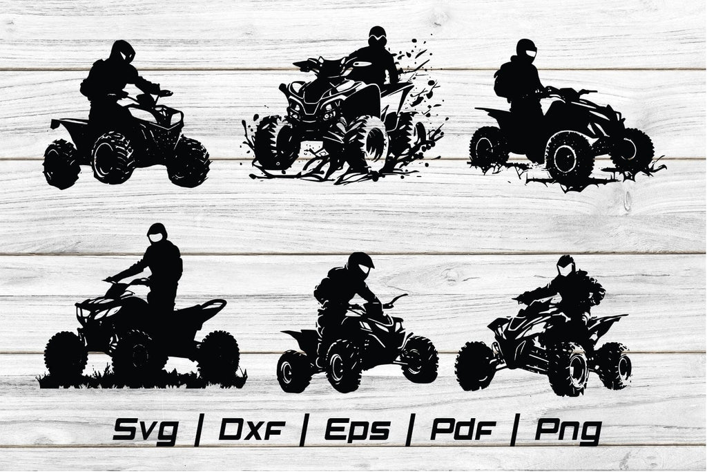 ATV Bike Svg,ATV Bike Rider ,ATV Bike Silhouette,ATV Bike Cut file ,ATV ...