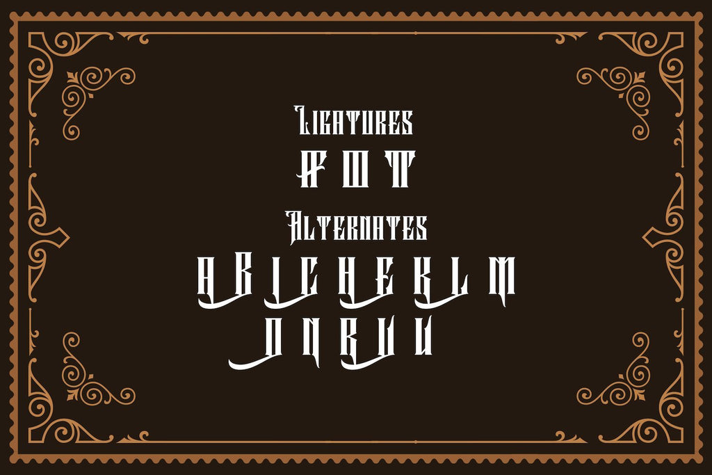 Aurel Shine - Blackletter Font - So Fontsy