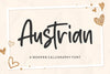 Austrian Modern Calligraphy Font - So Fontsy