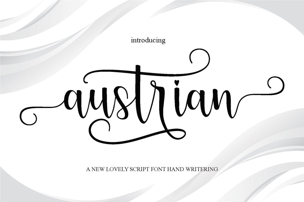 Austrian Srcipt - So Fontsy