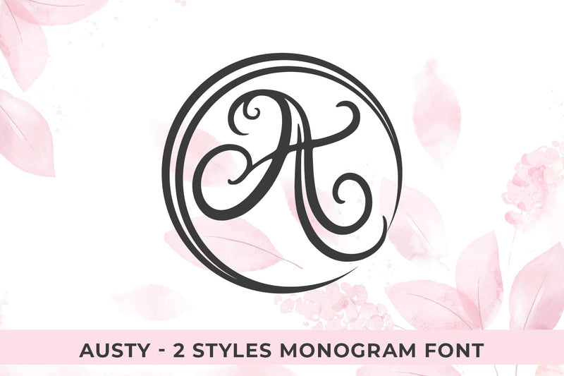 Austy - Monogram - - So Fontsy