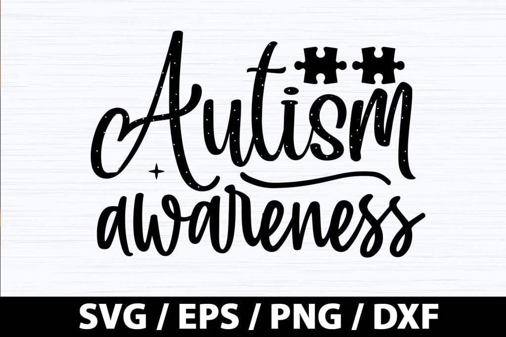 Autism awareness SVG - So Fontsy
