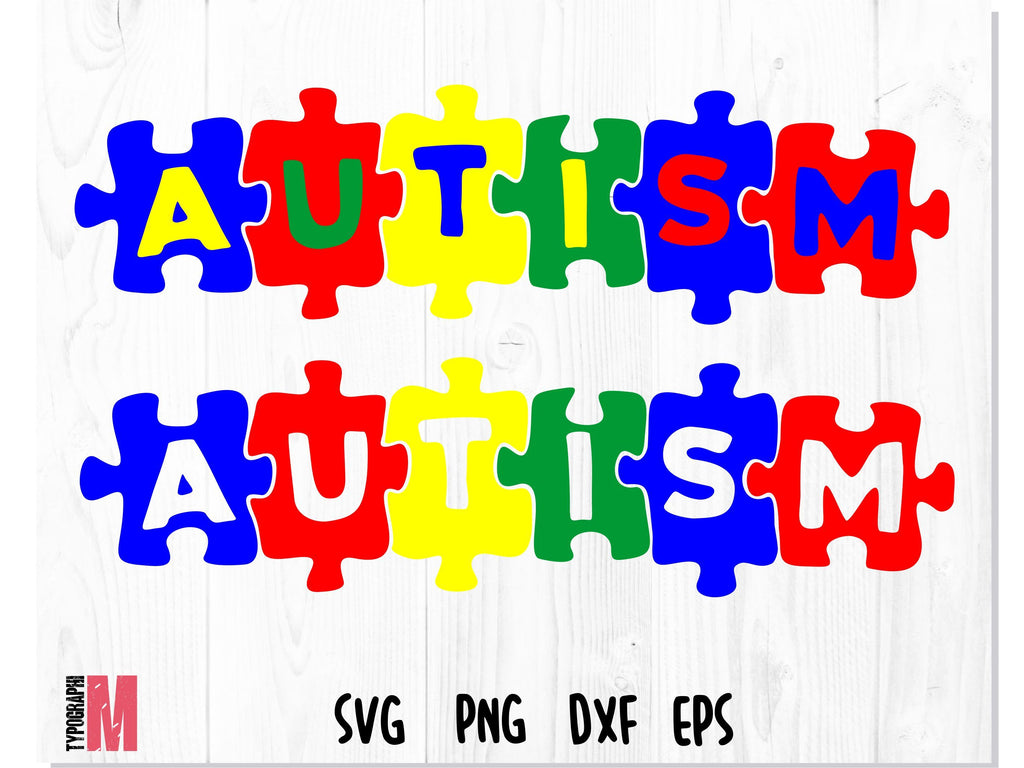Autism Puzzle Logo SVG - So Fontsy