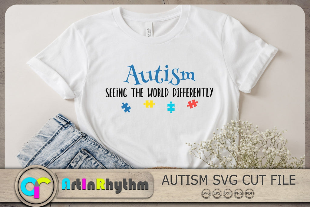 Autism Seeing the world differently Svg, Autism Svg, Autism Awareness ...