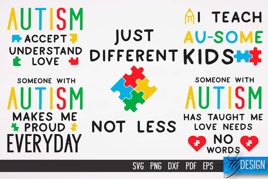 Autism SVG | Autism Quotes SVG | Autism Awareness v.2 - So Fontsy