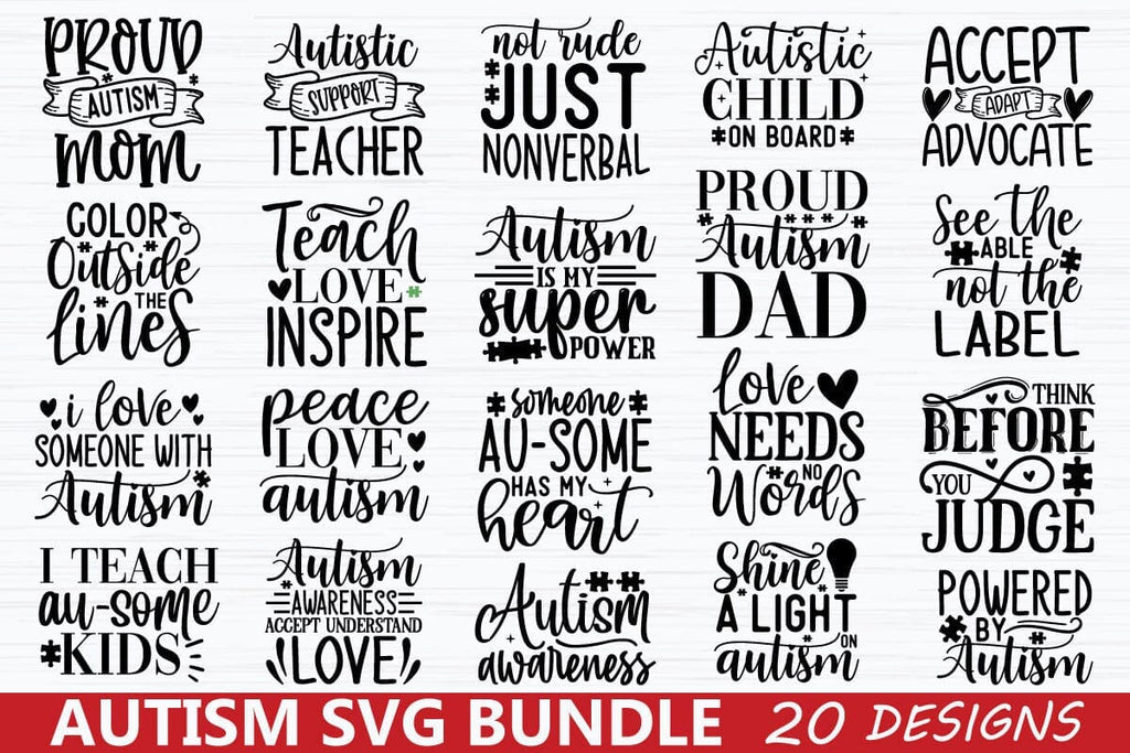 Autism SVG Bundle - So Fontsy