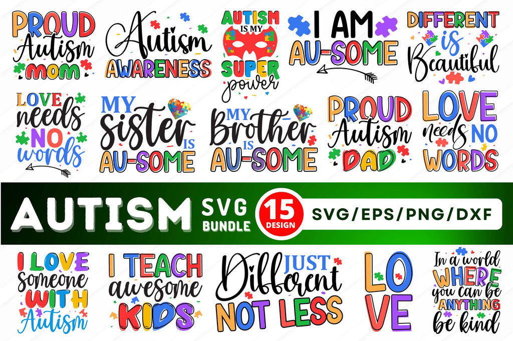 Autism SVG Bundle - So Fontsy