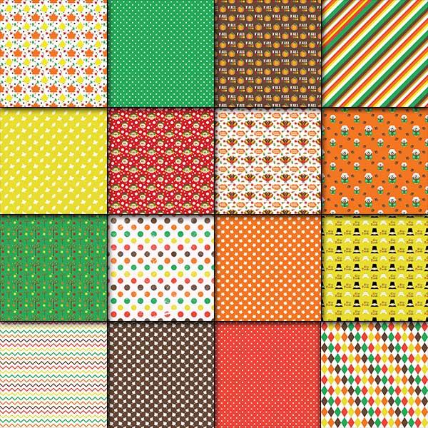 Autumn Digital Papers - So Fontsy