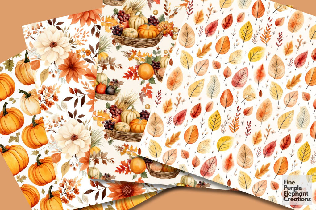 Autumn Harvest | Fall Pattern - So Fontsy