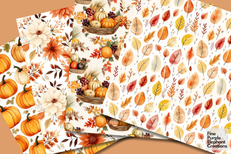 Autumn Harvest | Fall Pattern - So Fontsy