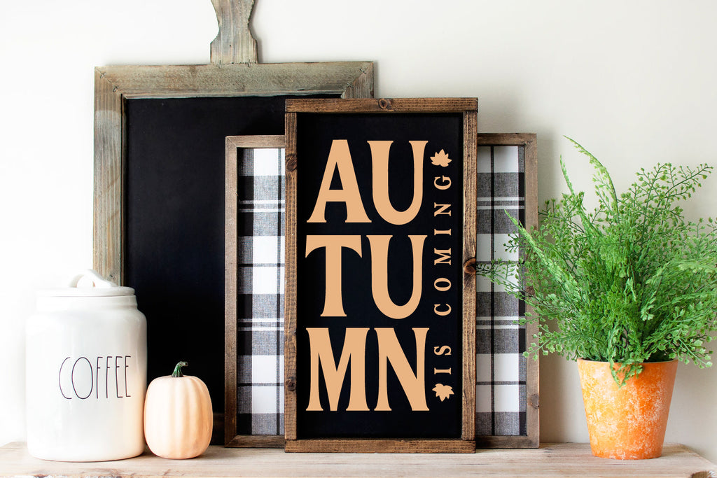 Autumn Is coming | Fall Sign SVG Cut File - So Fontsy