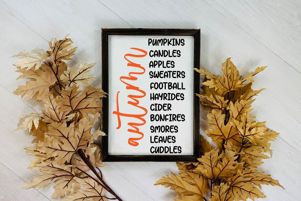 Autumn sign svg, Fall Sign svg - So Fontsy