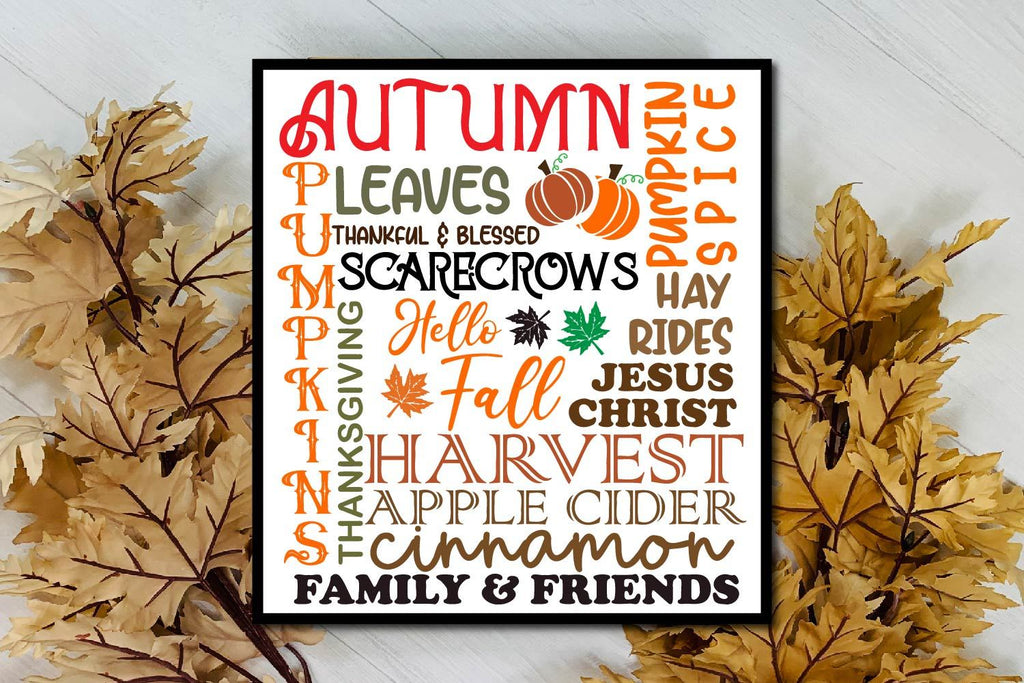 Autumn sign svg, Fall Sign svg - So Fontsy