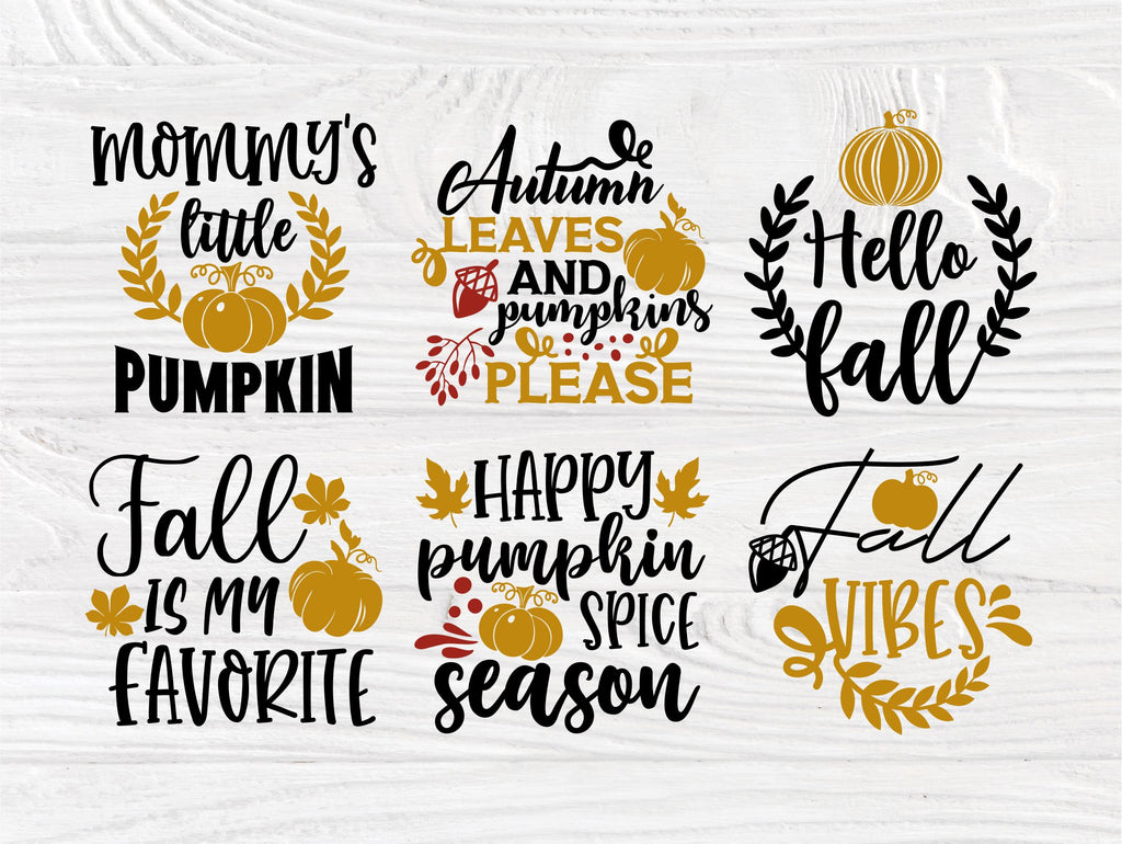 Autumn SVG Bundle, Fall Svg, Pumpkin Svg Cut Files - So Fontsy
